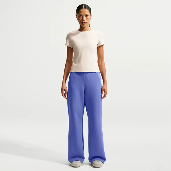 Nike 24.7 Impossiblysoft Dri-fit High-waisted Loose Flared Pants - Blue