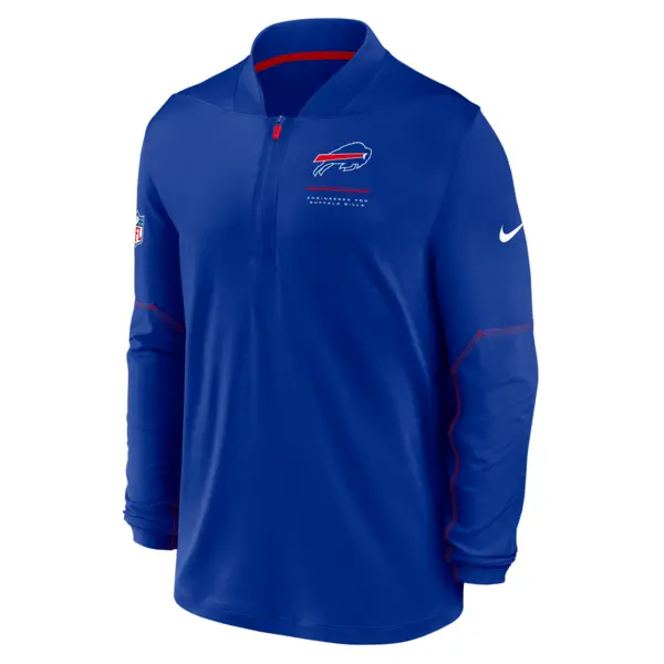 Nike Buffalo Bills Sideline Dri-fit Nfl 1/2-zip Top - Blue
