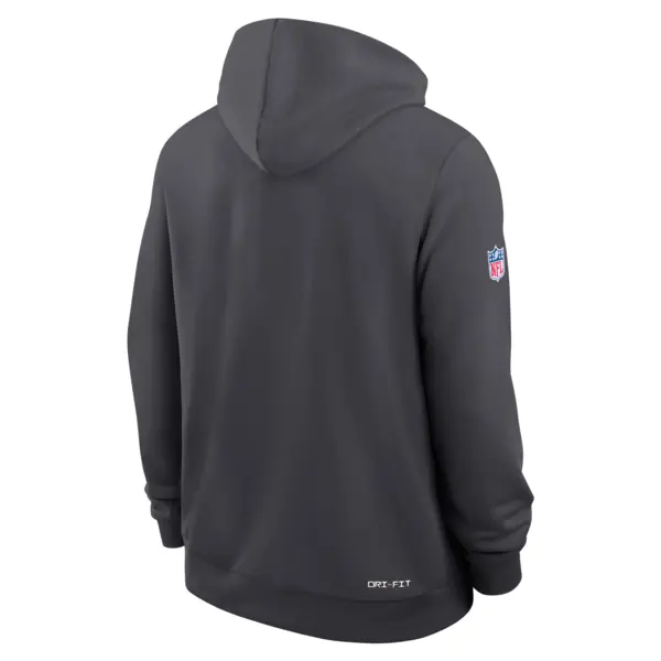 Nike Denver Broncos Sideline Standard Issue Dri-fit Full-zip Hoodie - Grey