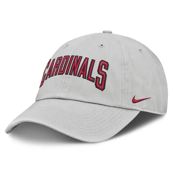 Nike Arizona Cardinals Primetime Club Arched Nfl Adjustable Hat - Grey