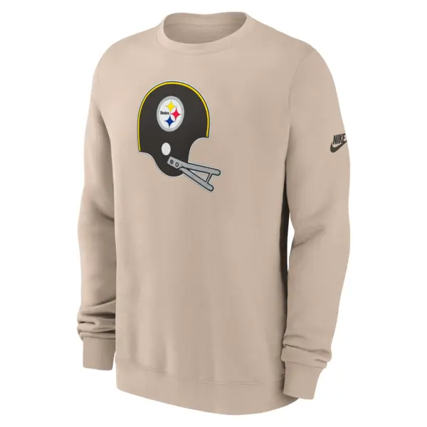 Nike Pittsburgh Steelers Rewind Club Nfl Pullover Crew - Brown