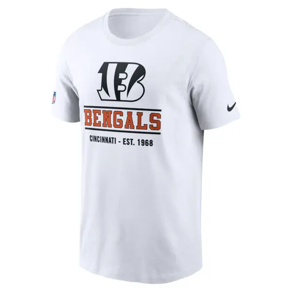 Nike Cincinnati Bengals Essential Dri-fit Nfl Long-sleeve T-shirt - White
