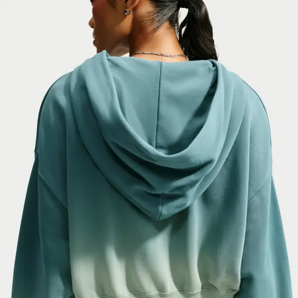 Nike Phoenix Fleece Oversized Henley Hoodie - Green