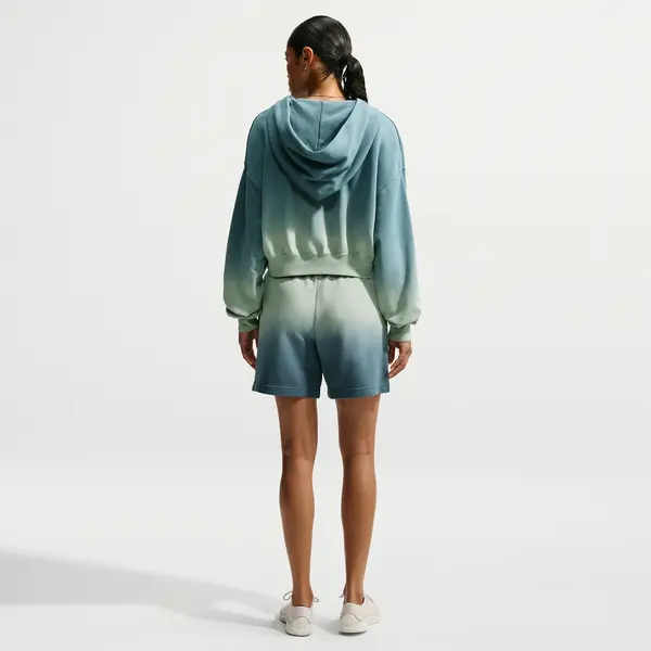 Nike Phoenix Fleece Oversized Henley Hoodie - Green