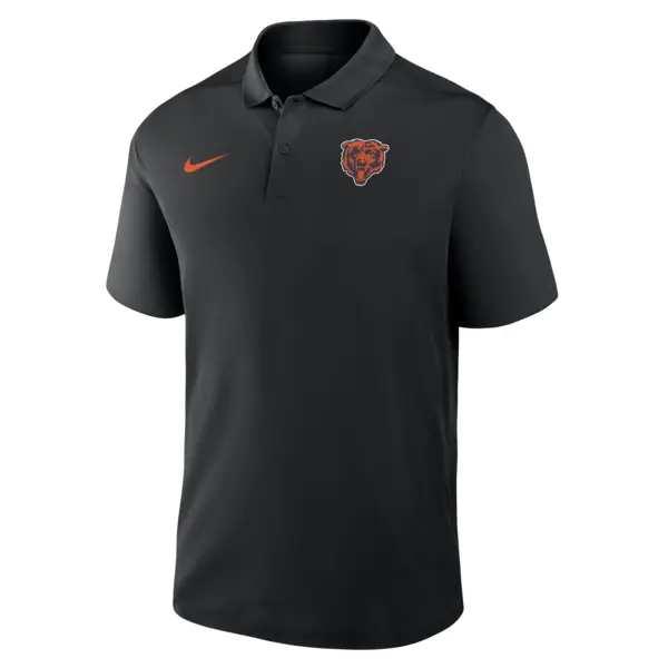 Nike Chicago Bears Logo Victory Dri-fit Nfl Polo