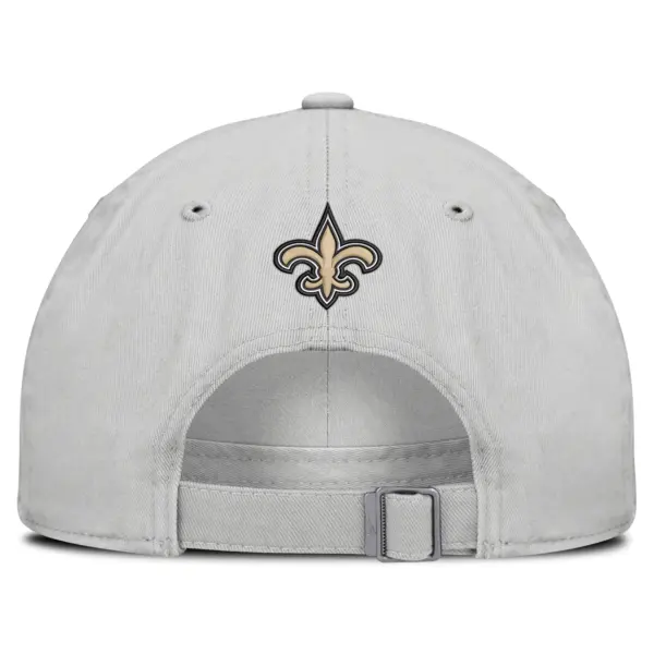 Nike New Orleans Saints Primetime Club Arched Adjustable Hat - Grey