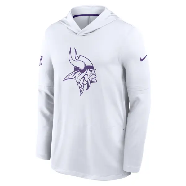 Nike Minnesota Vikings Alt Dri-fit Nfl Long-sleeve Hooded Top - White