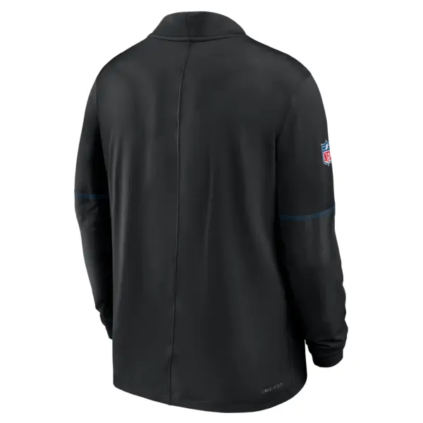 Nike Detroit Lions Nfl 1/2-zip Top - Black