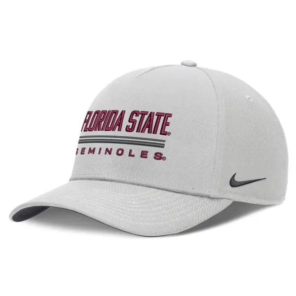 Nike Florida State Sideline Practice Rise Adjustable Hat - Grey