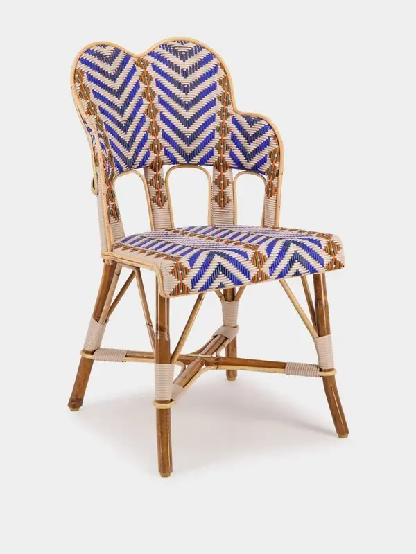 L.DRUCKER Houlgate Rattan Dining Chair By