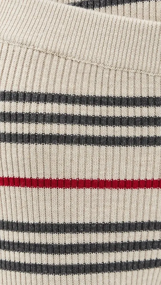 THE ELDER STATESMAN Libeccio Rib Stripe Flare Pants