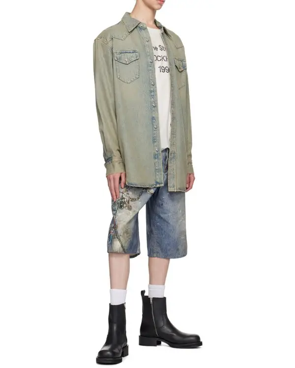 Acne Studios Leather Waxed Boots
