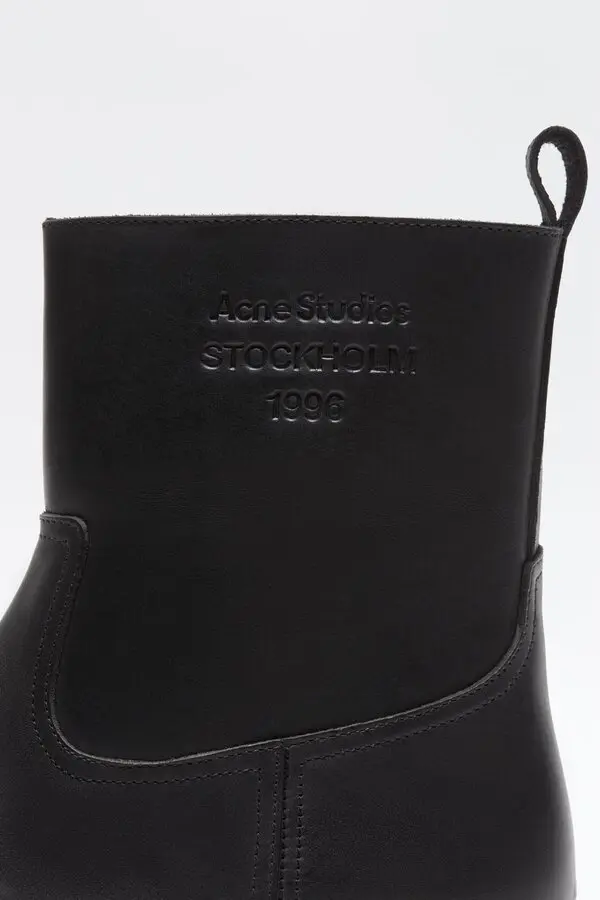 Acne Studios Leather Waxed Boots