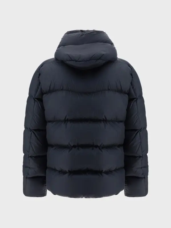 MOORER Nadir-sh Down Bomber Jacket With Detachable Hood - Blue