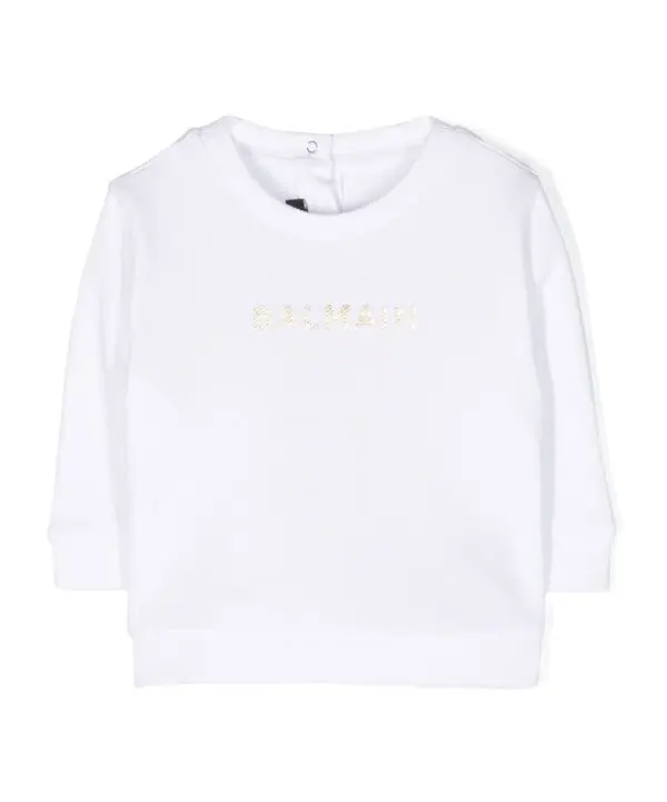 Balmain Logo-print Cotton Sweatshirt