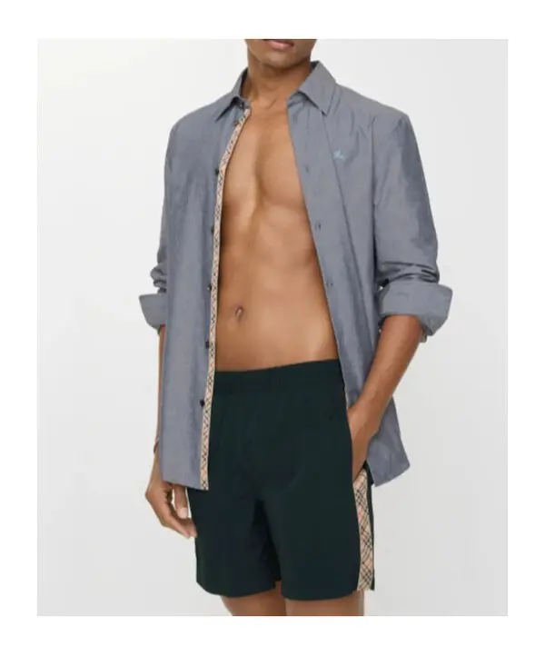 Burberry Check Trim Swim Shorts