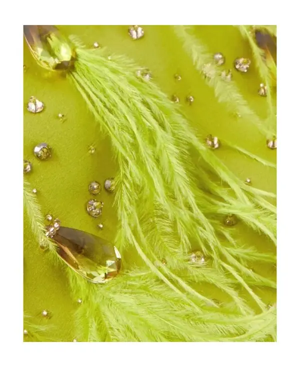 Valentino Garavani Crystal And Feather-trimmed Handbag