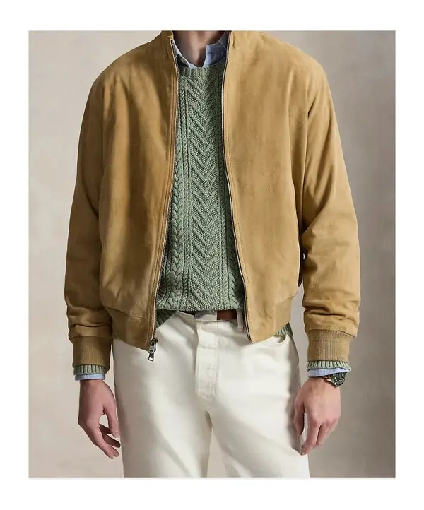 Polo Ralph Lauren Zip-up Suede Jacket