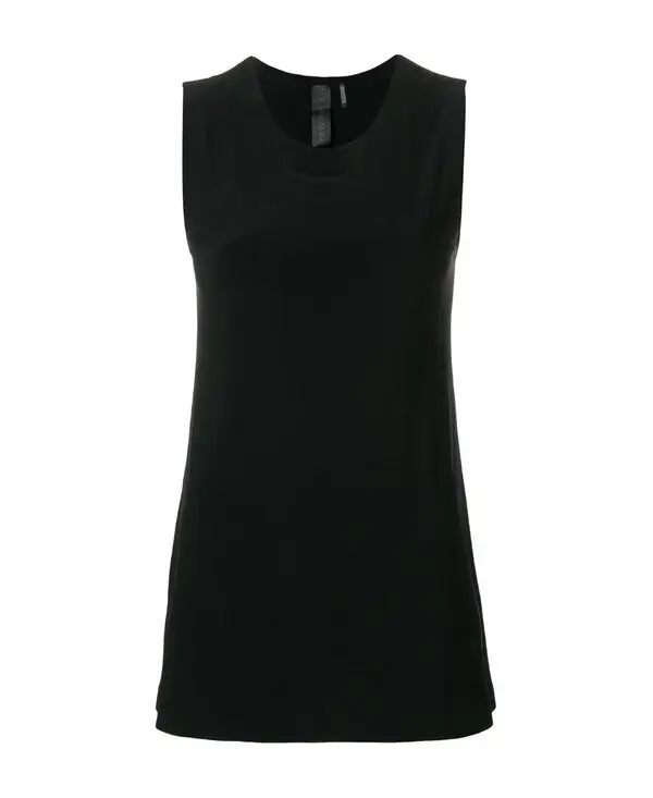 Norma Kamali Crewneck Sleeveless Tank Top - Black