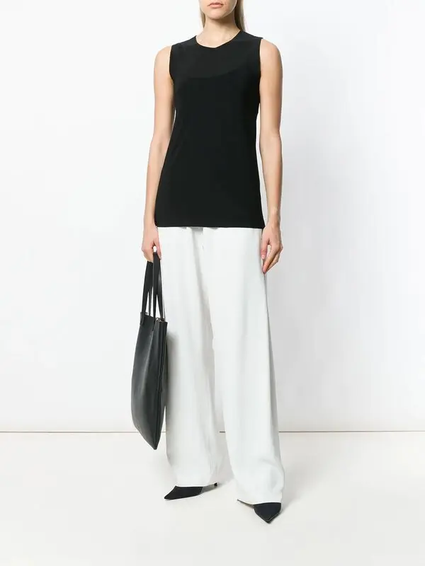 Norma Kamali Sleeveless Crewneck Tank