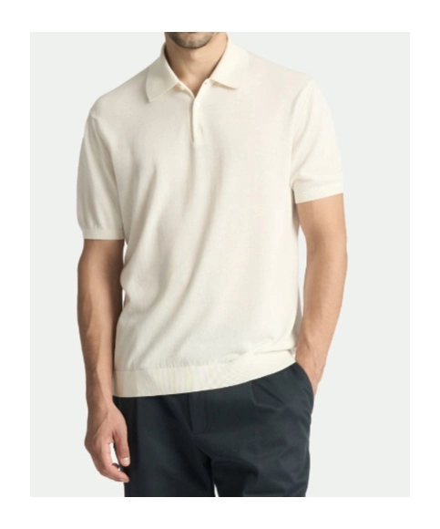 Malo Three-button Knit Polo Shirt
