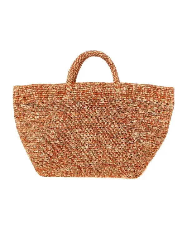 IBELIV Vanilla Raffia Tote Bag