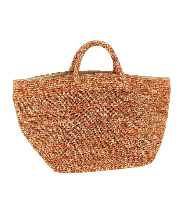 IBELIV Vanilla Raffia Tote Bag
