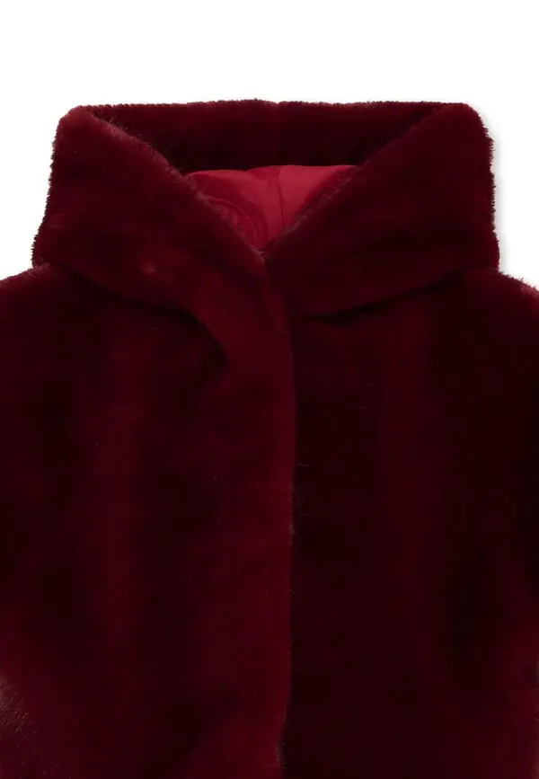 Monnalisa Plush Hood Vest
