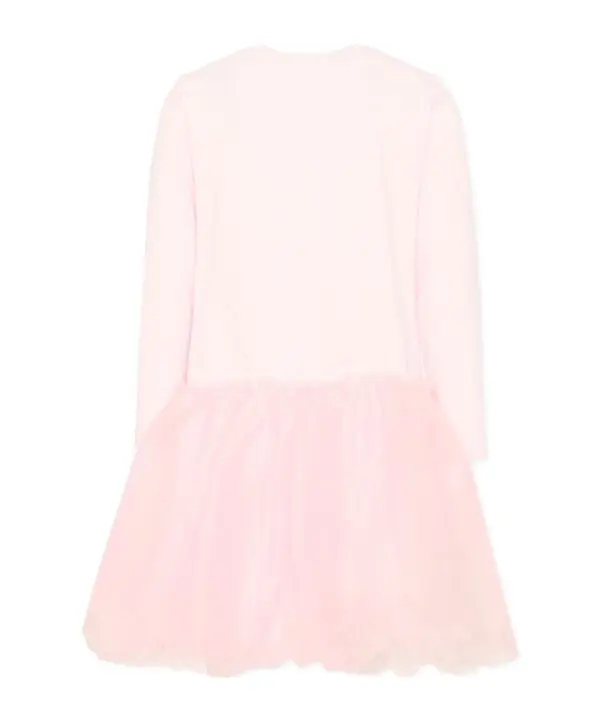 Monnalisa Long Sleeve Tulle Dress