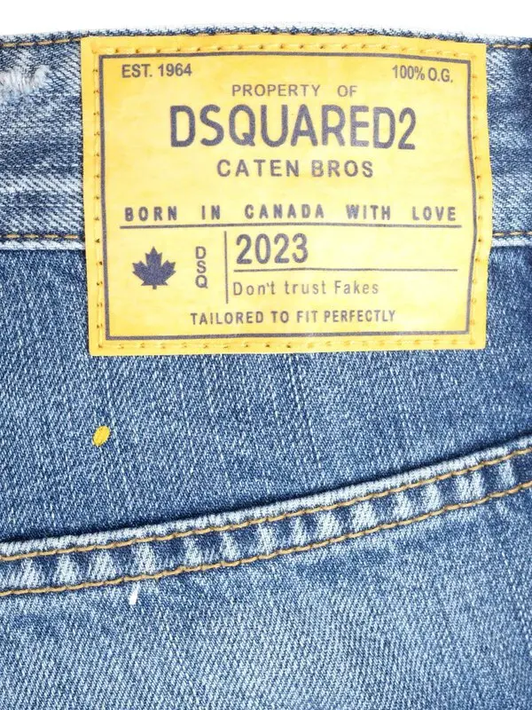 Dsquared2 Patchwork Logo Detailed Jeans
