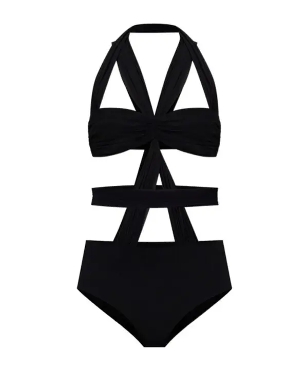Philosophy Di Lorenzo Serafini Draped Cutout Bodysuit - Black