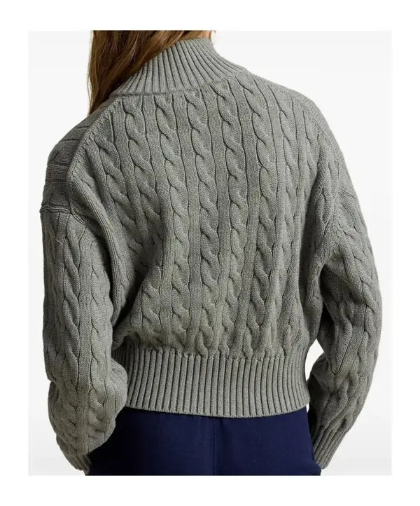 Polo Ralph Lauren Cable-knit Quarter-zip Sweater