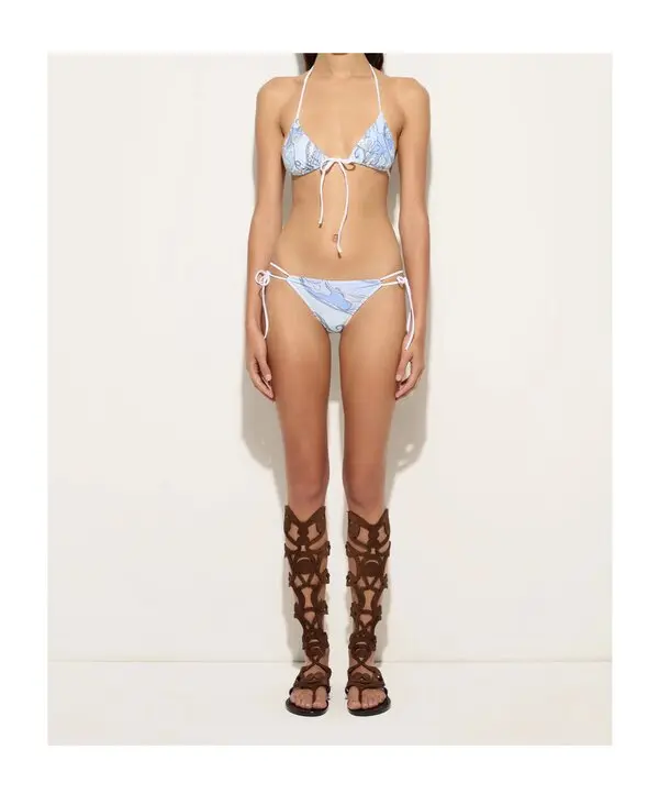 Emilio Pucci Printed Triangle Bikini Top