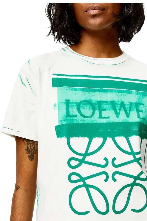 Loewe Anagram Print T-shirt In Cotton