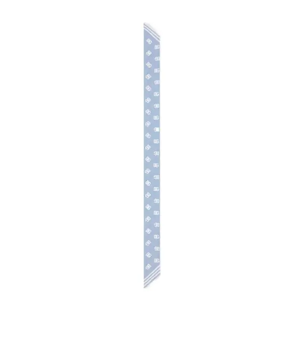 Dolce & Gabbana Dolce Gabbana All-over Logo Printed Scarf - Light Blue