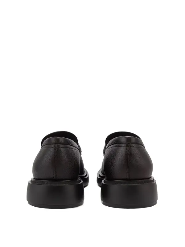 FERRAGAMO Gancini Plaque Slip-on Loafers