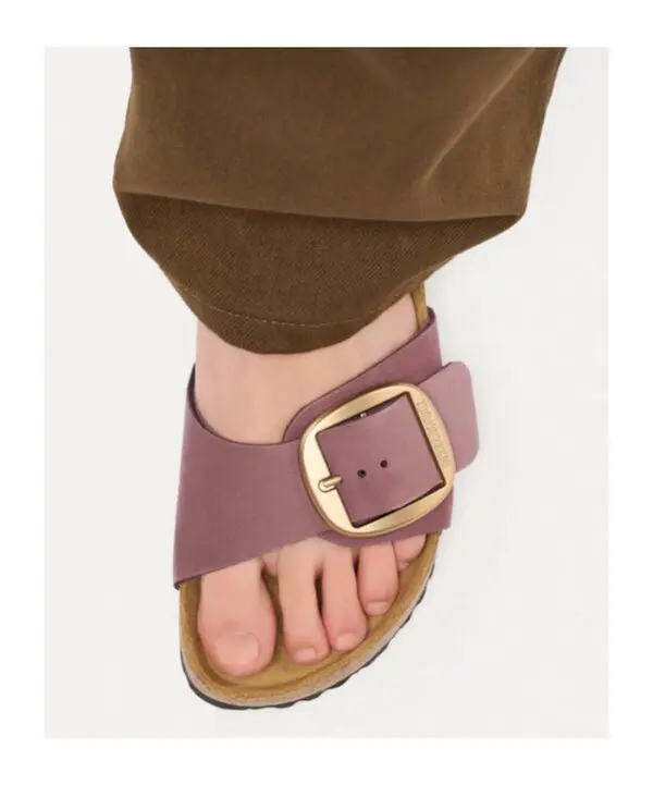BIRKENSTOCK Madrid Big Buckle Slide Sandals - Pepper