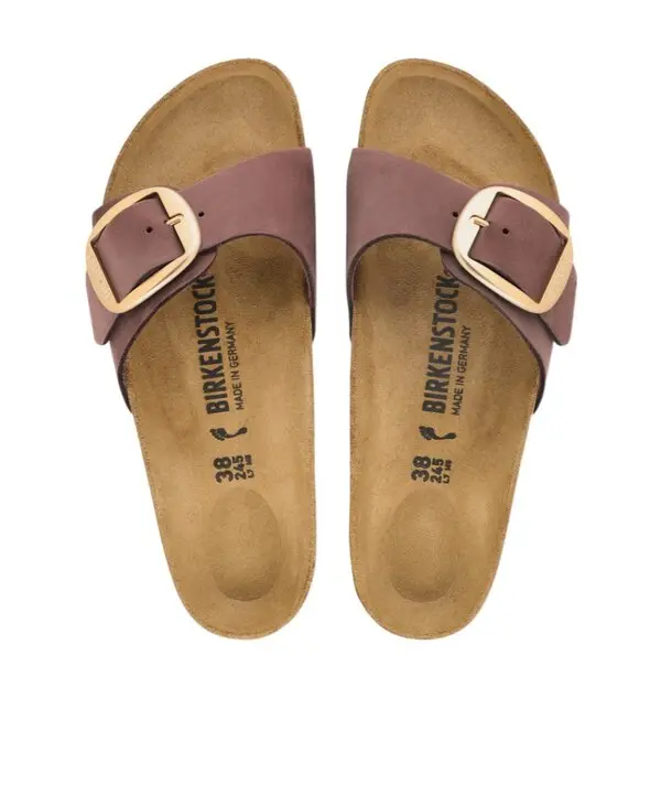BIRKENSTOCK Madrid Big Buckle Slide Sandals - Pepper