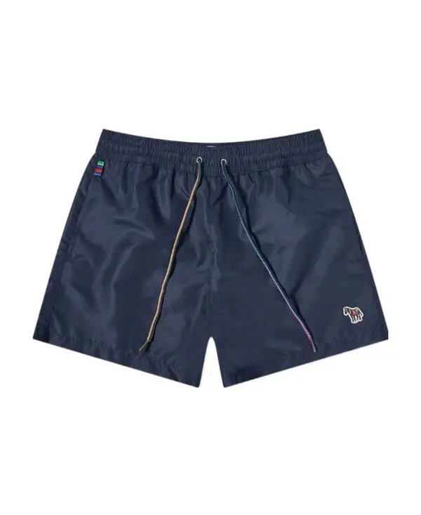 Paul Smith Zebra-patch Swim Shorts - Blue