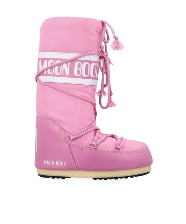 Moon Boot Icon Logo Printed Lace-up Boots