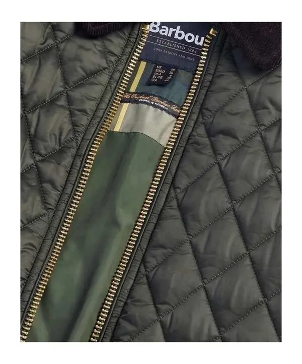Barbour Logo Embroidered Quilted Jacket