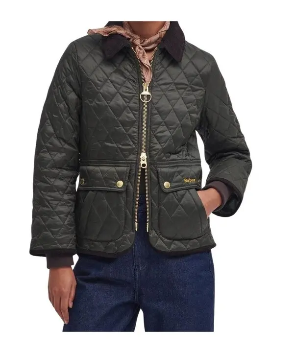 Barbour Logo Embroidered Quilted Jacket