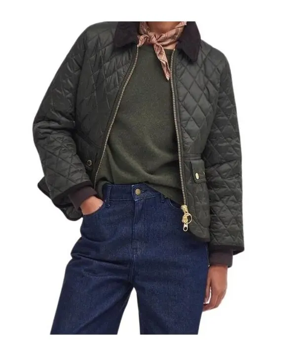 Barbour Logo Embroidered Quilted Jacket