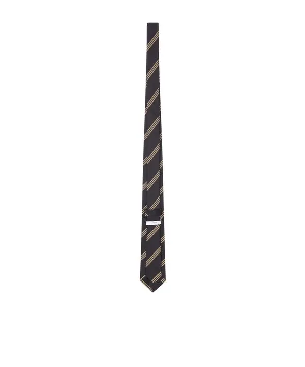 LARDINI Striped Silk Tie