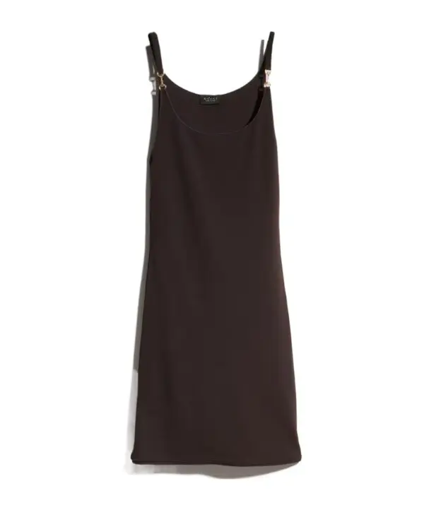 Gucci Viscose Crêpe Jersey Dress With Horsebit Detail