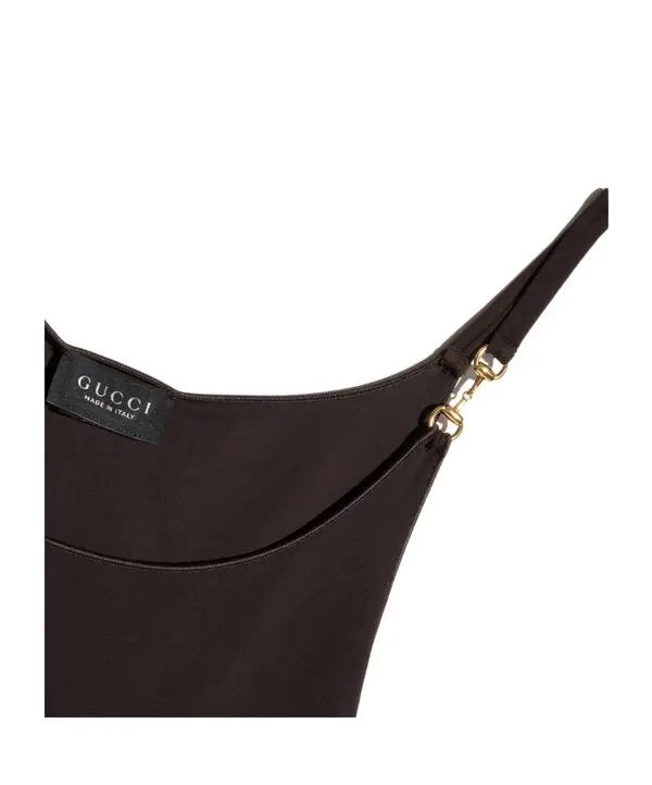 Gucci Viscose Crêpe Jersey Dress With Horsebit Detail