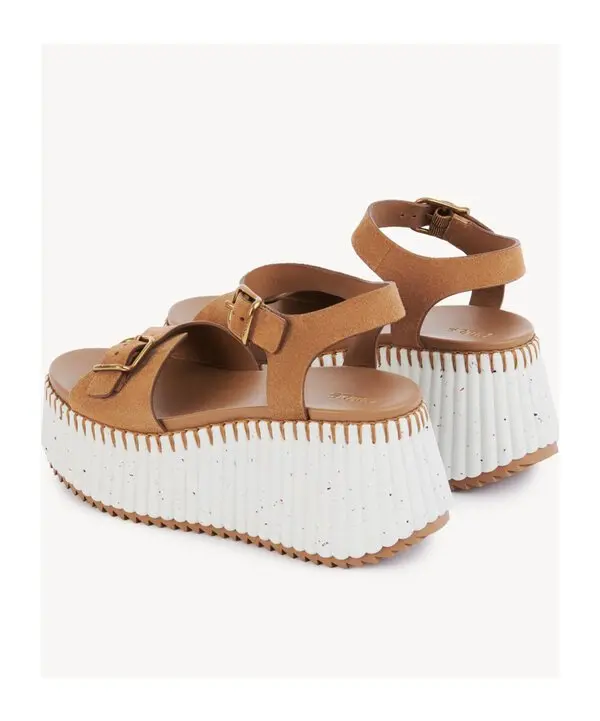 Chloé Nama Wedge Sandals