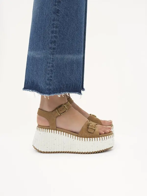 Chloé Nama Wedge Sandals