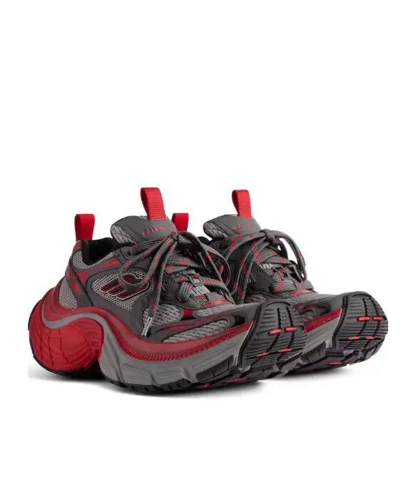 Balenciaga 6xl Lace-up Sneakers - Red/gray/black