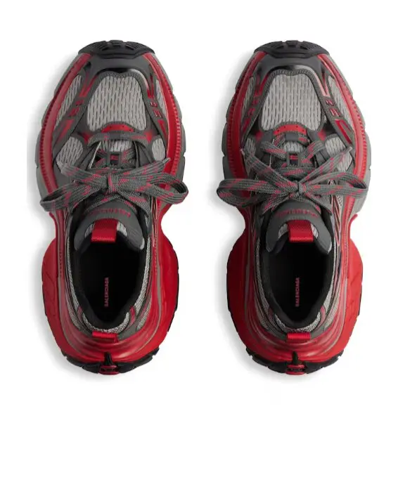 Balenciaga 6xl Lace-up Sneakers - Red/gray/black